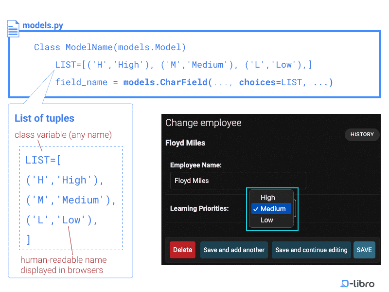 Implementing Choices in Django Model Fields - Topic